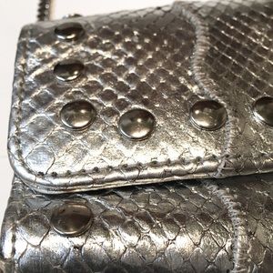Carlos Falchi | Bags | Authentic Carlos Falchi Leather Python Clutch Bag | Poshmark